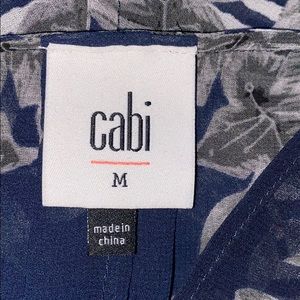 CAbi | Tops | Cabi Yacht Tunic Top Navy Wwhite Flowersstripes | Poshmark